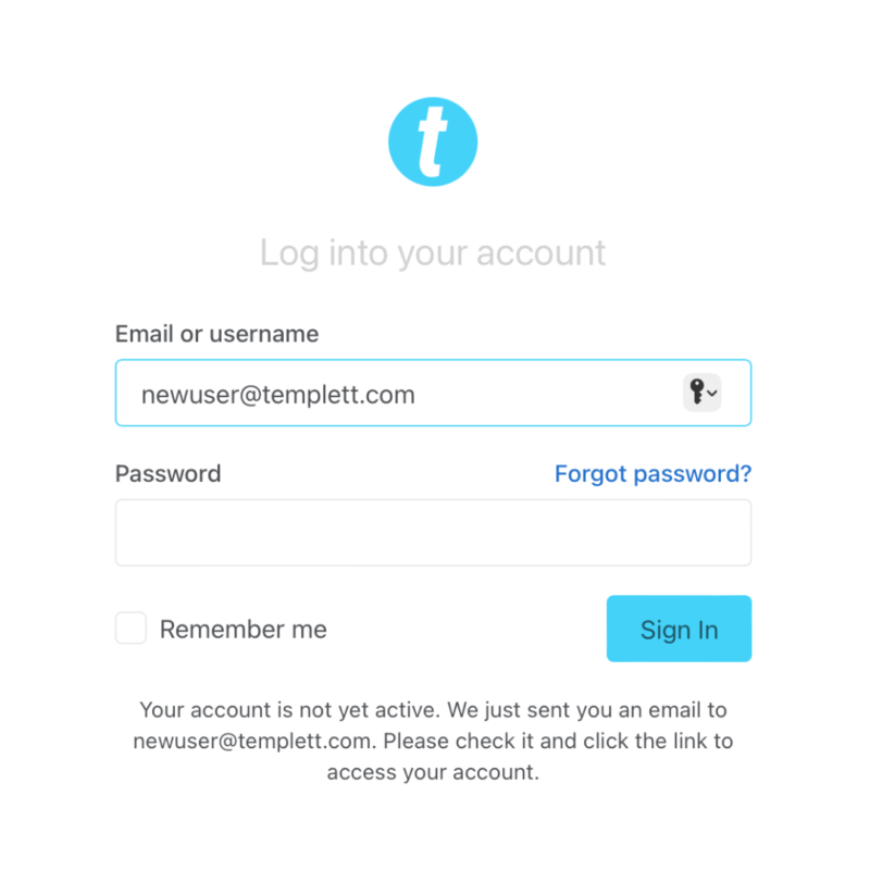 Templett Login Process | Templett Blog